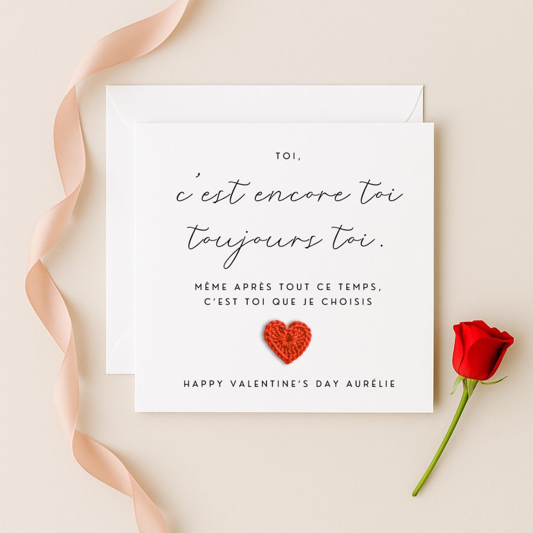 French Valentine Card – Toi, C’est Encore Toi, Toujours Toi ...