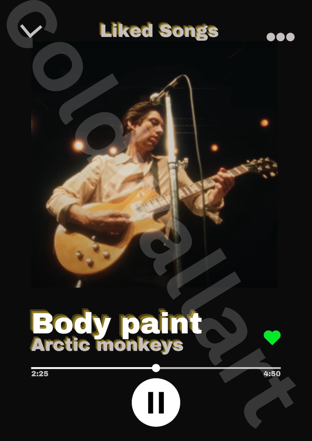 Arctic Monkeys body Paint A4 Poster Digital Download Music Lover Wall Art - Etsy