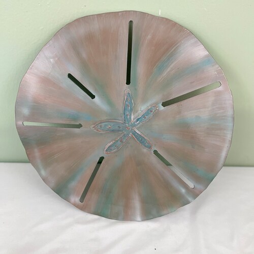 Beach Sign HOME Sand Dollar Painted CUSTOM Colorsbeach - Etsy