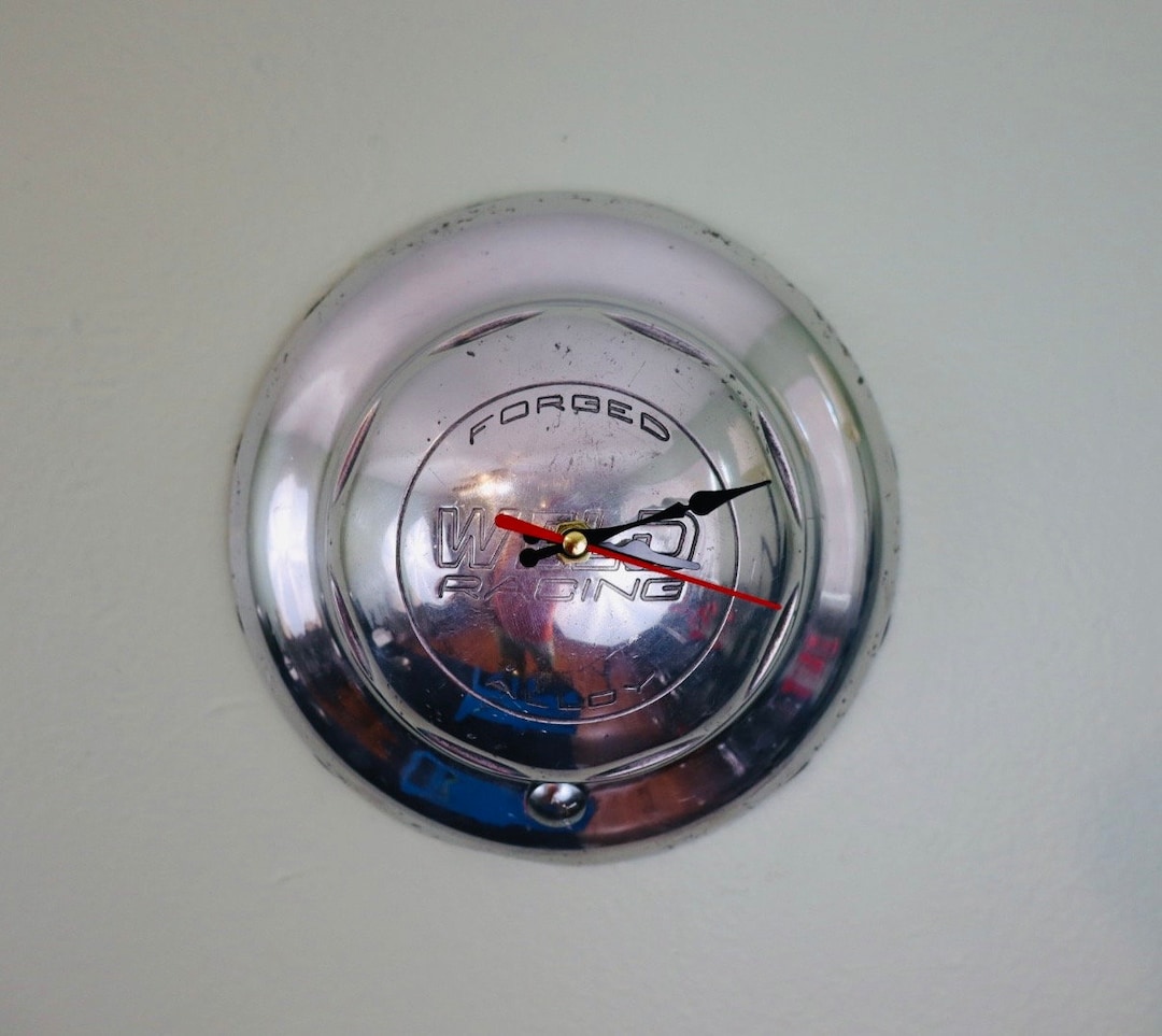 Vintage Weld Racing Center Wheel Hub Cap Clock. - Etsy
