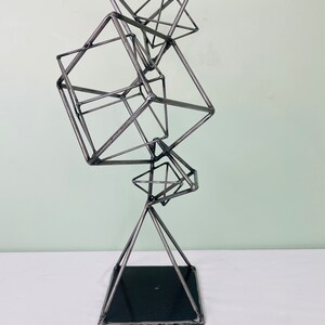 Abstract Metal Box Sculpture - Etsy