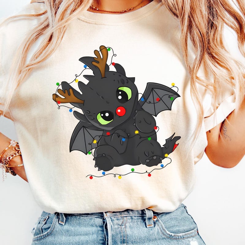 Toothless Christmas Dtf - Etsy
