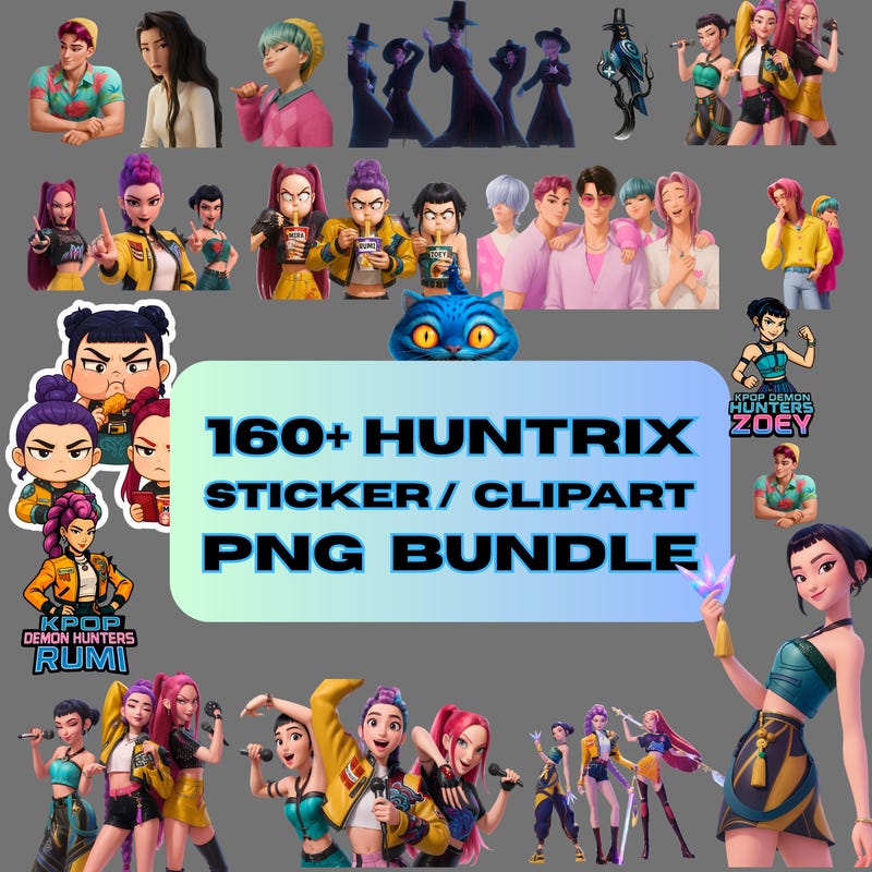 Kpop Demon Hunter Stickers - Etsy UK