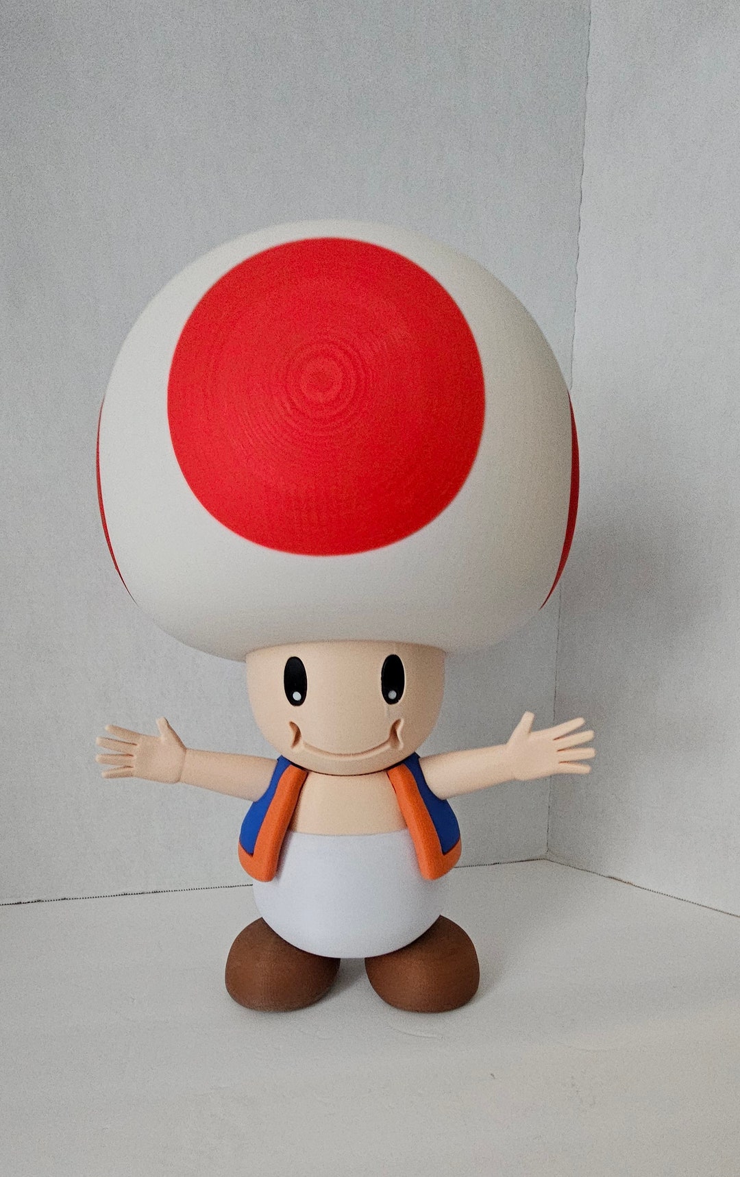 3d Printed Large Todd From Mario Fanart - Etsy
