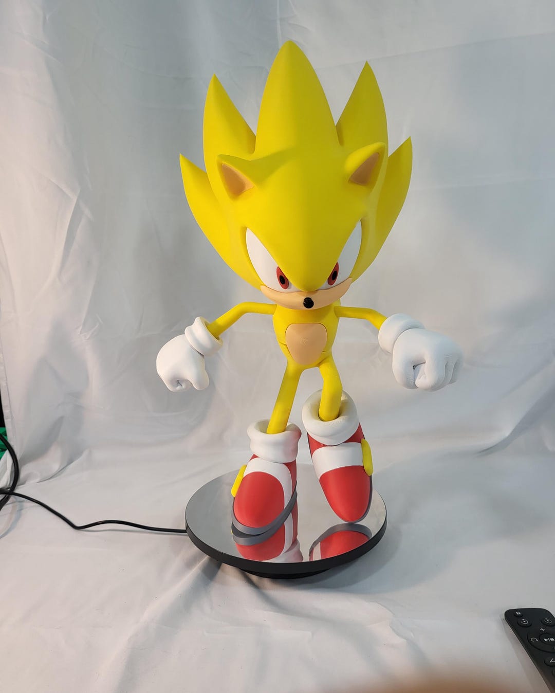 18" Super Sonic 3D Printed Figure – Bold, Bright, and Ready to Battle ...