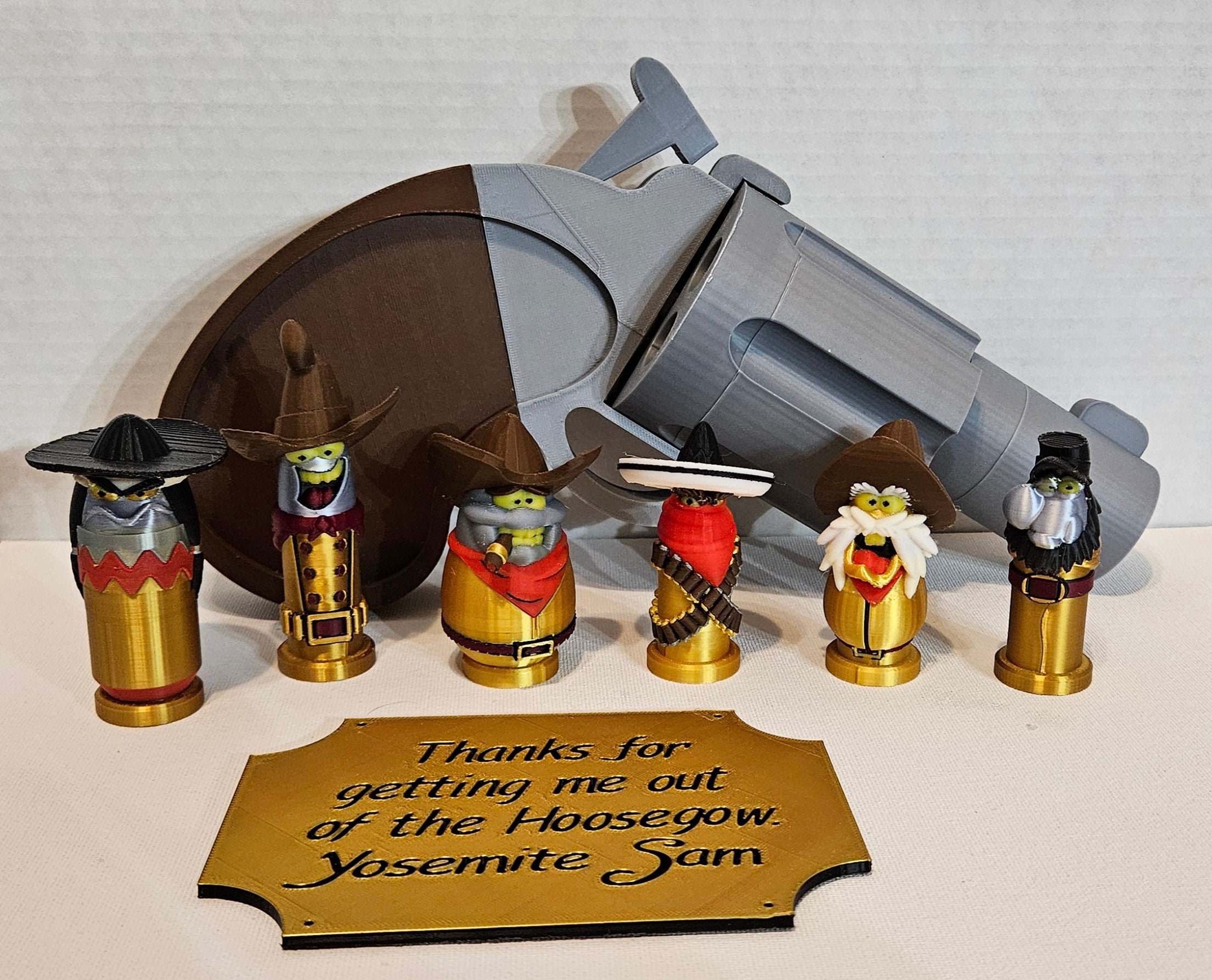 3d Printed Who Framed Roger Rabbit Pistol Set With Toon Bullets - Etsy