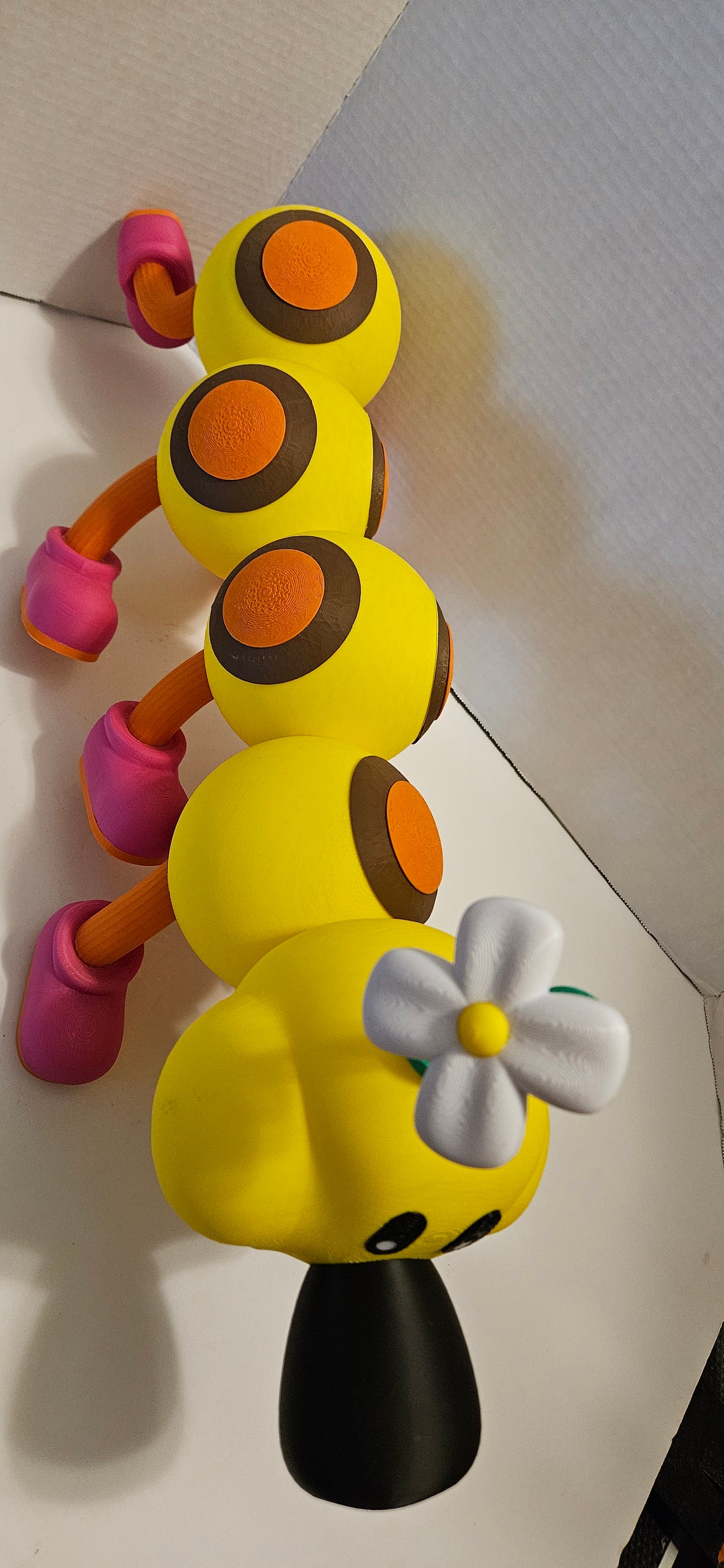 Big 20 Inch Long 3d Printed Mario Wiggler Catepillar-like Figure - Etsy