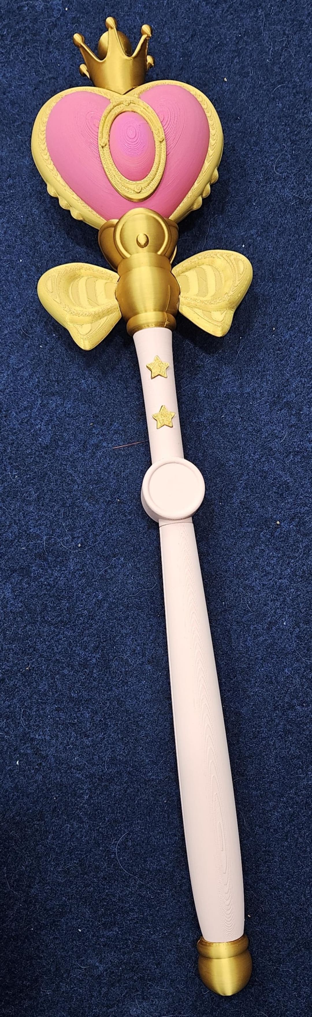 3d Printed 23 Inch Sailor Moon Spiral Heart Moon Rod Replica - Etsy