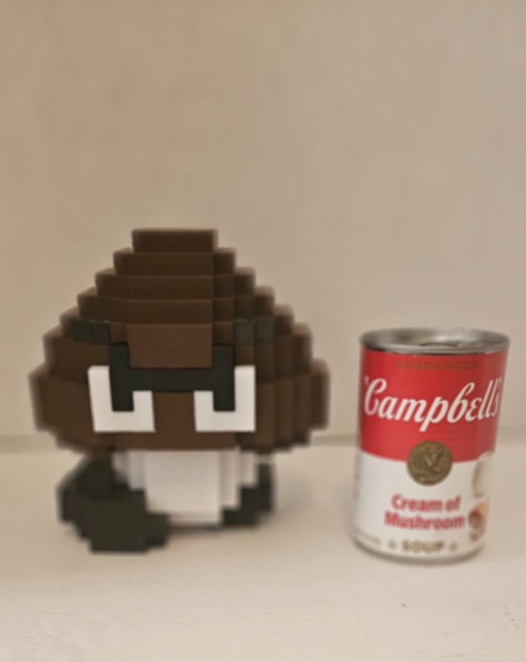 Big 3d Printed Pixelized Goomba From Mario - Etsy