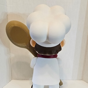 3d Printed 19 Inch Chef Mario Figure - Etsy