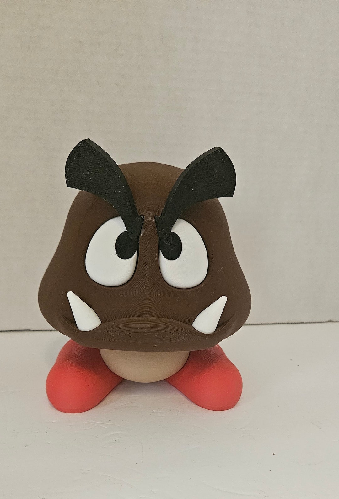 Big 3d Printed Mario Goomba Plastic Paper Mario Version Piggy Bank - Etsy