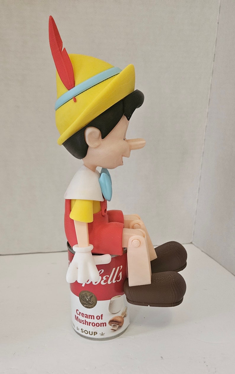 Small 3d Printed Pinocchio With Extending Nose Moveable Arms and Legs ...