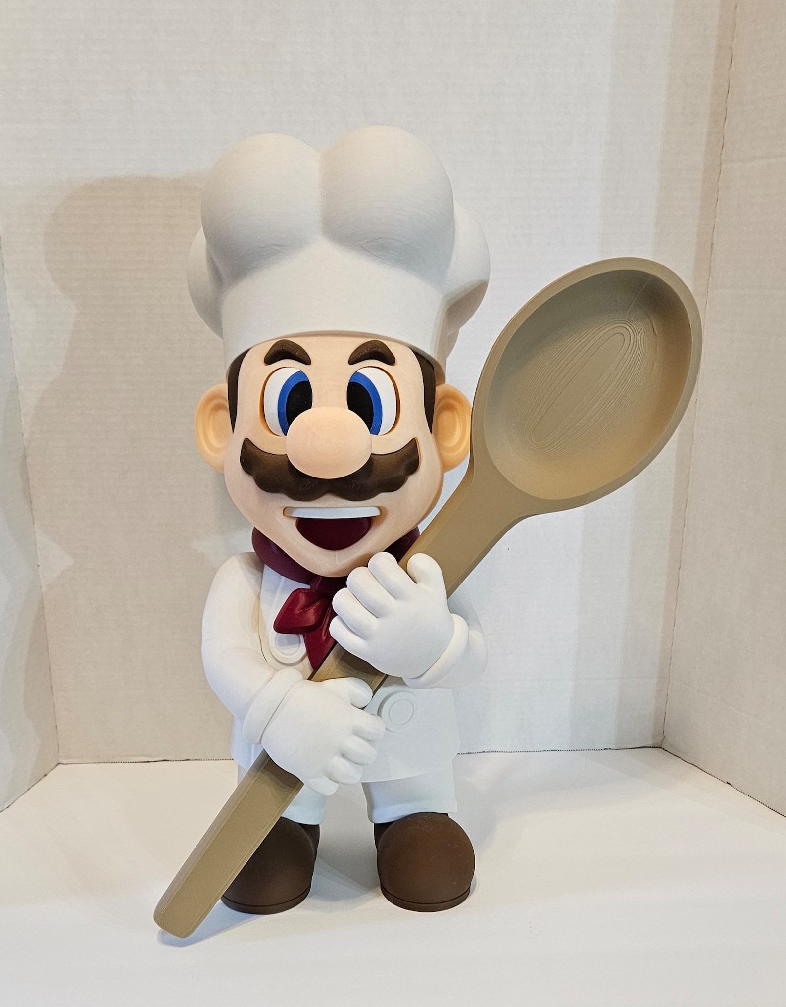 3d Printed 19 Inch Chef Mario Figure - Etsy