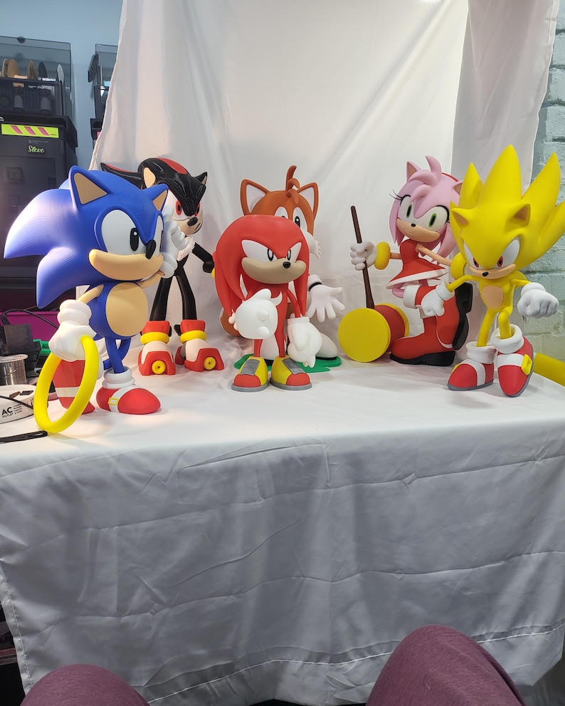 19" Amy Rose 3D Printed Statue – With Hammer Swing Pose - Etsy