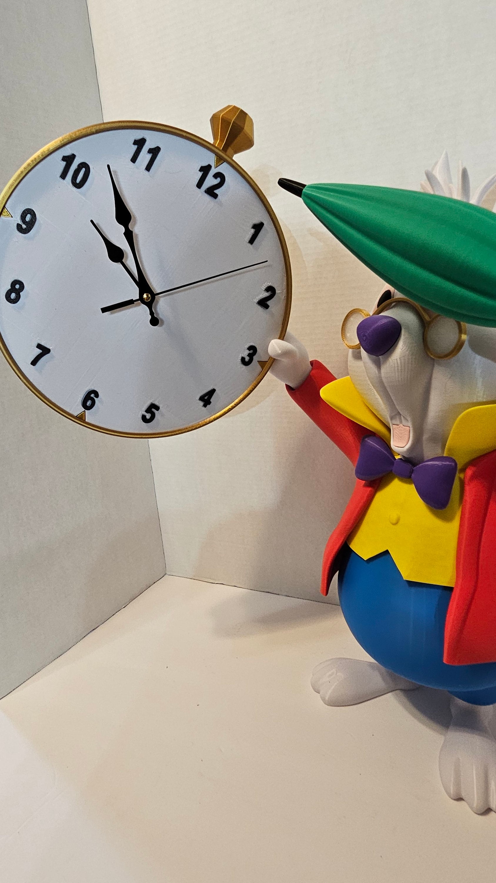 3D Printed White Rabbit Clock: Alice in Wonderland Fanart - Etsy