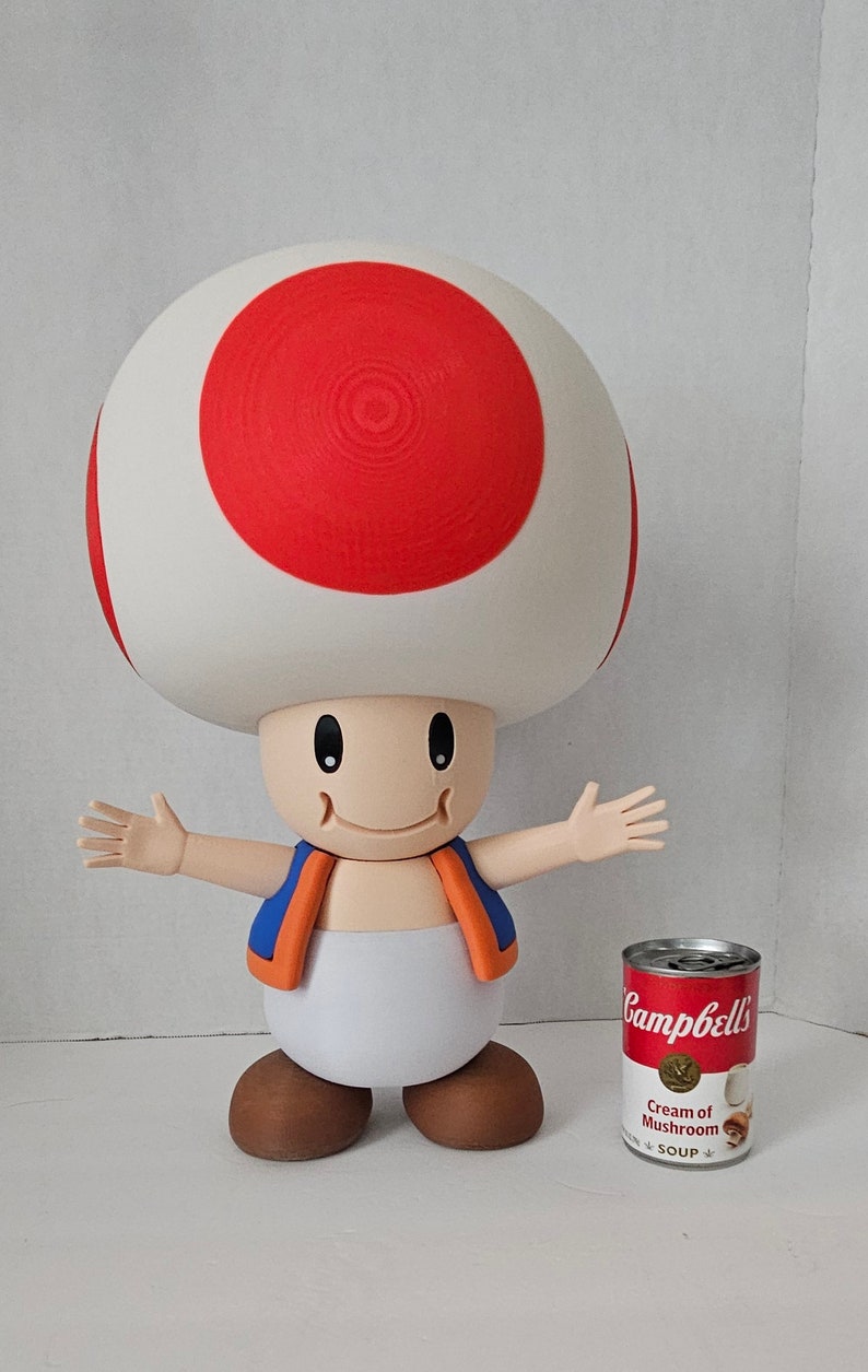 3d Printed Large Todd From Mario Fanart - Etsy