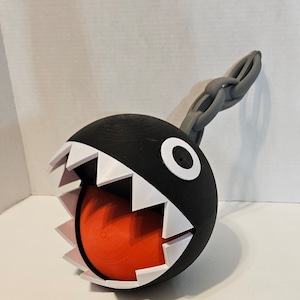 3d Printed Big Chain Chomp Piggy Bank From Mario - Etsy