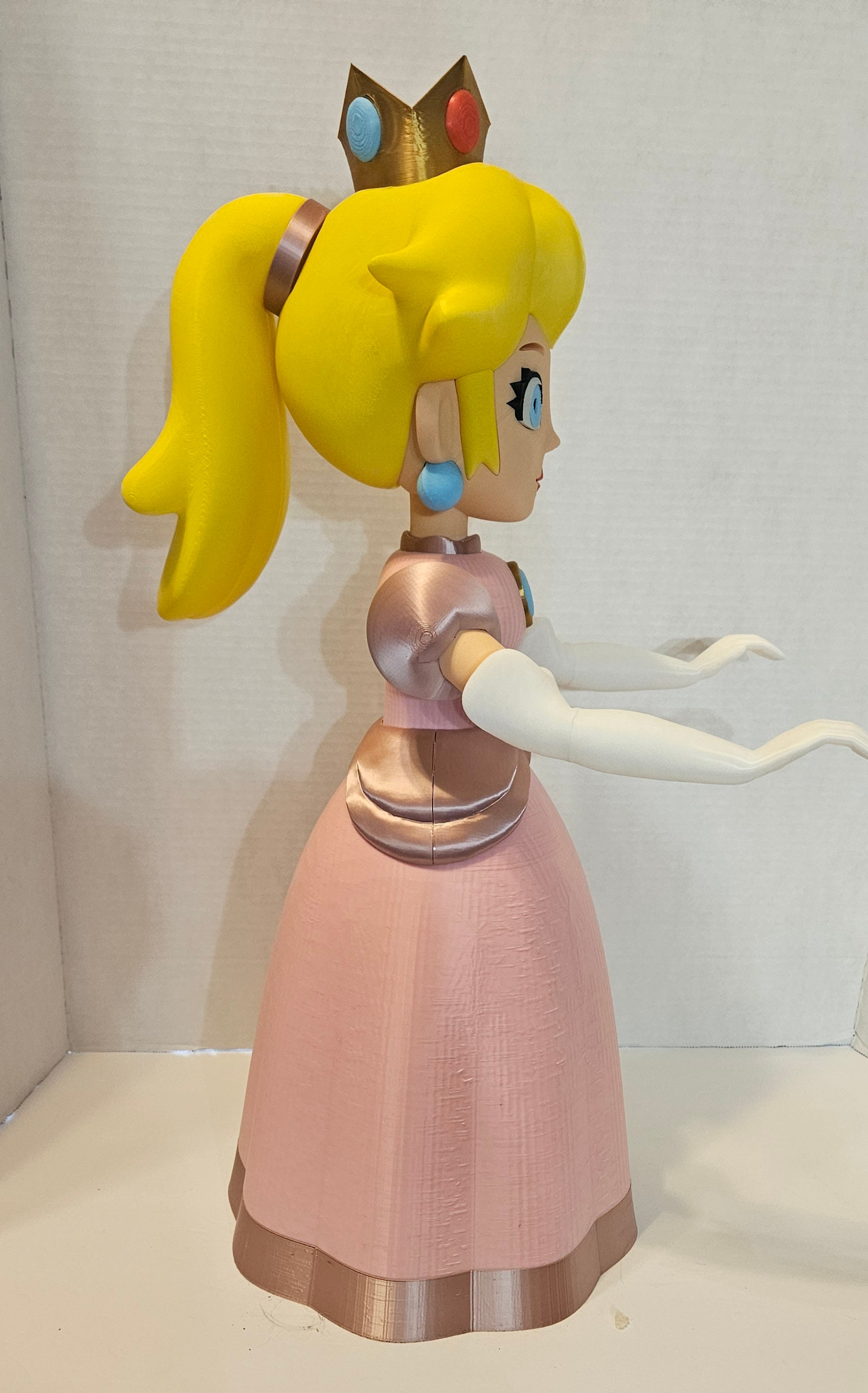 Big 23 Inch Tall 3d Printed Mario Princess Peach - Etsy