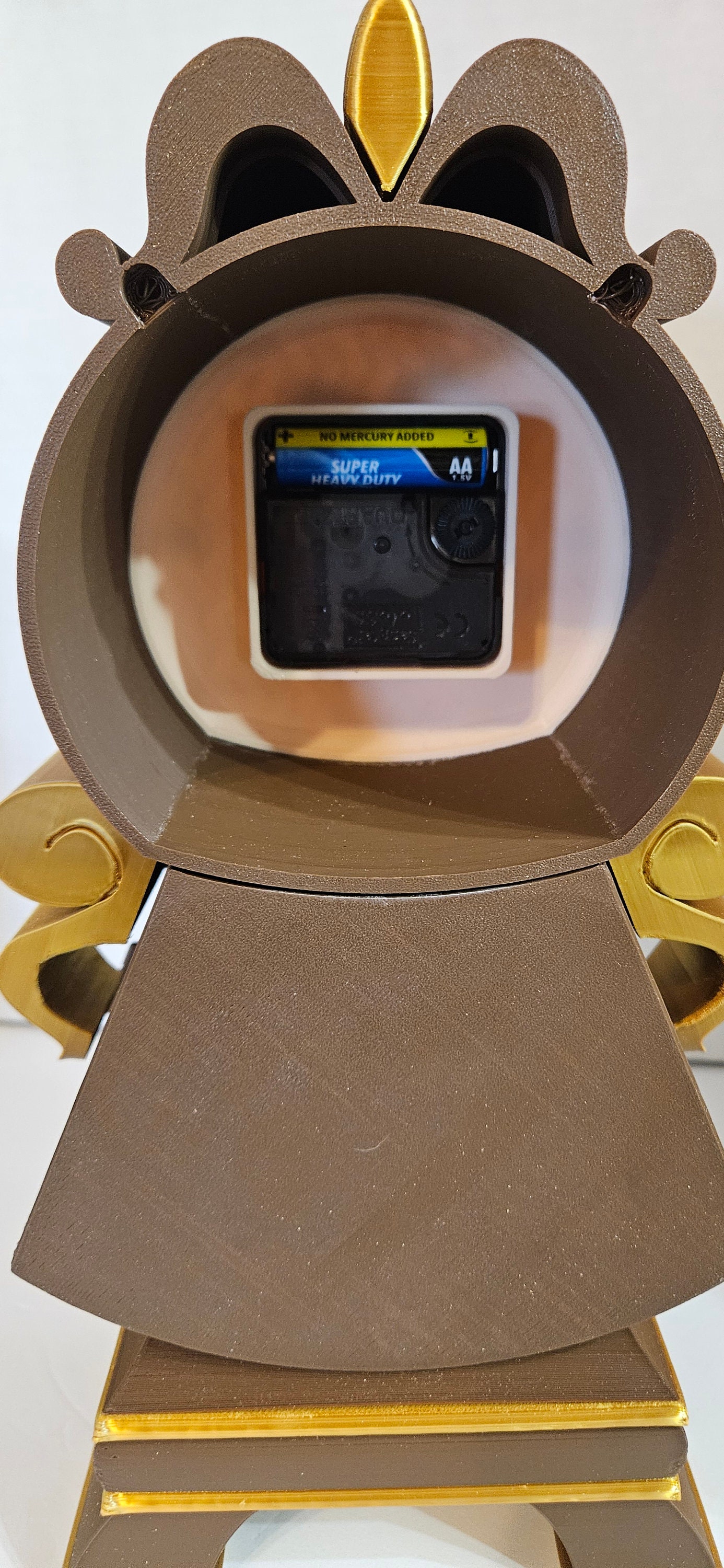 3d Printed Working Cogsworth Clock Beauty and Beast Fanart - Etsy
