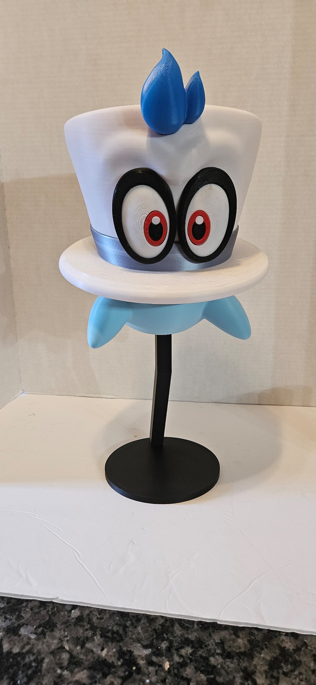 Large 14 Inch 3d Printed Cappy From Mario Wonder Fanart - Etsy