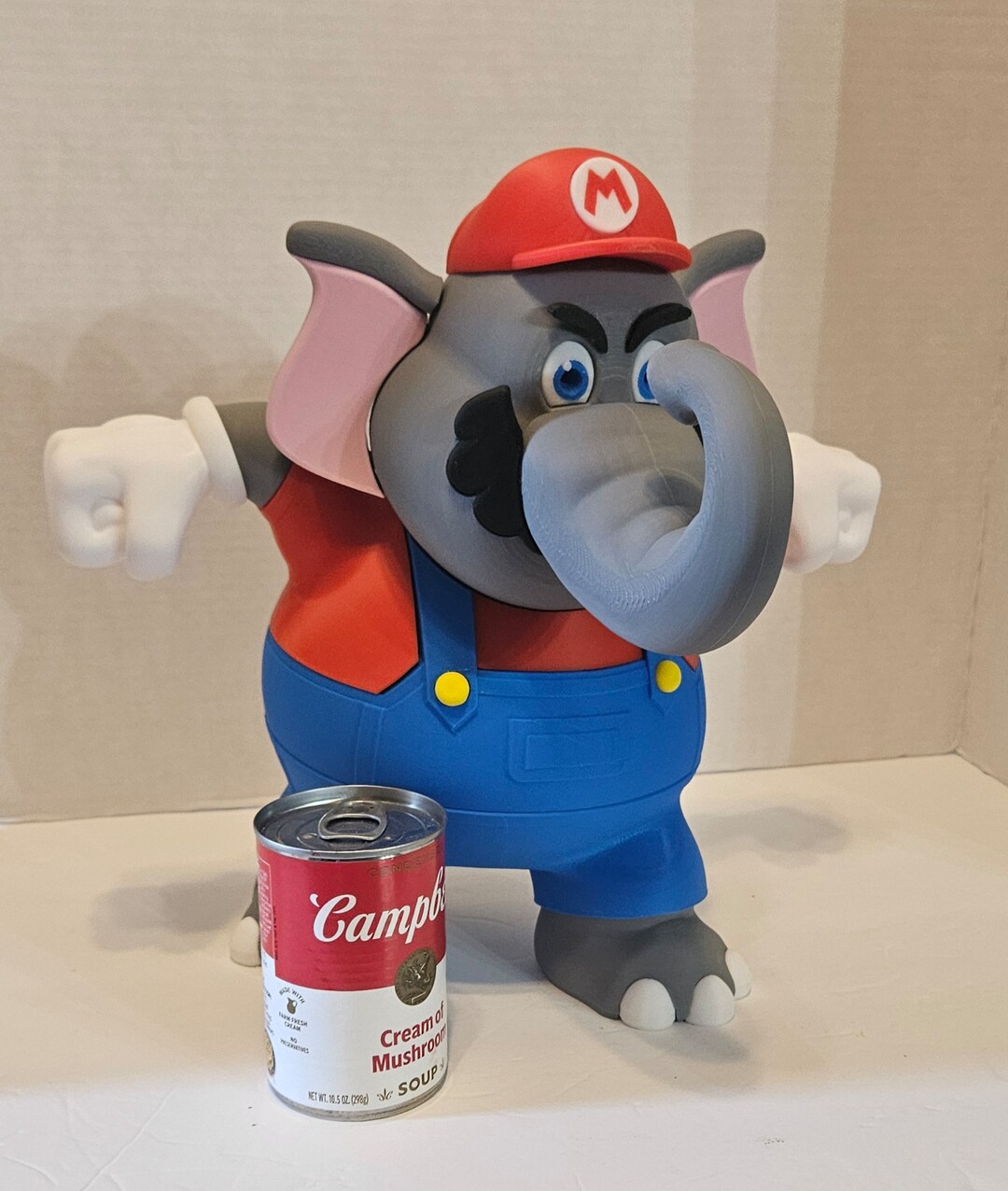 Big 3d Printed 13 Inch Mario Elephant Wander Fan Art Power Up - Etsy