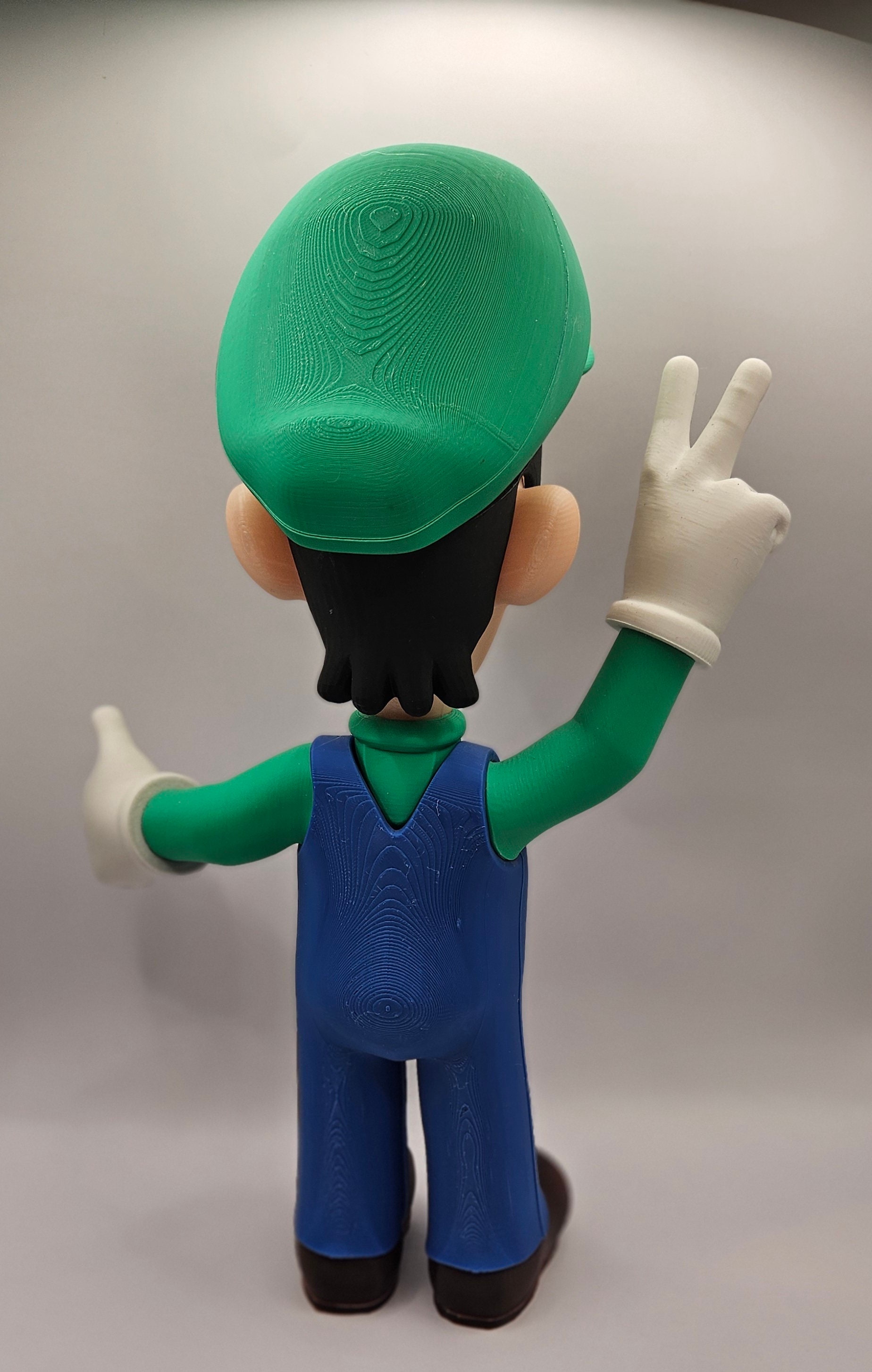 3d Printed Large Luigi Mario Fanart - Etsy