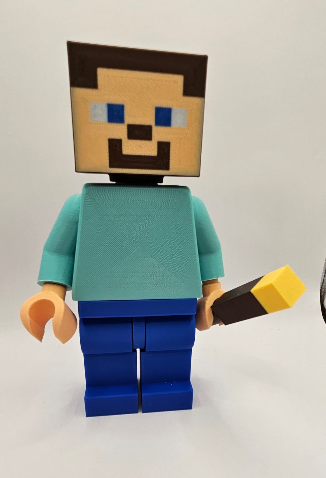 3d Printed Minecraft Steve 9 Inch Figure - Etsy