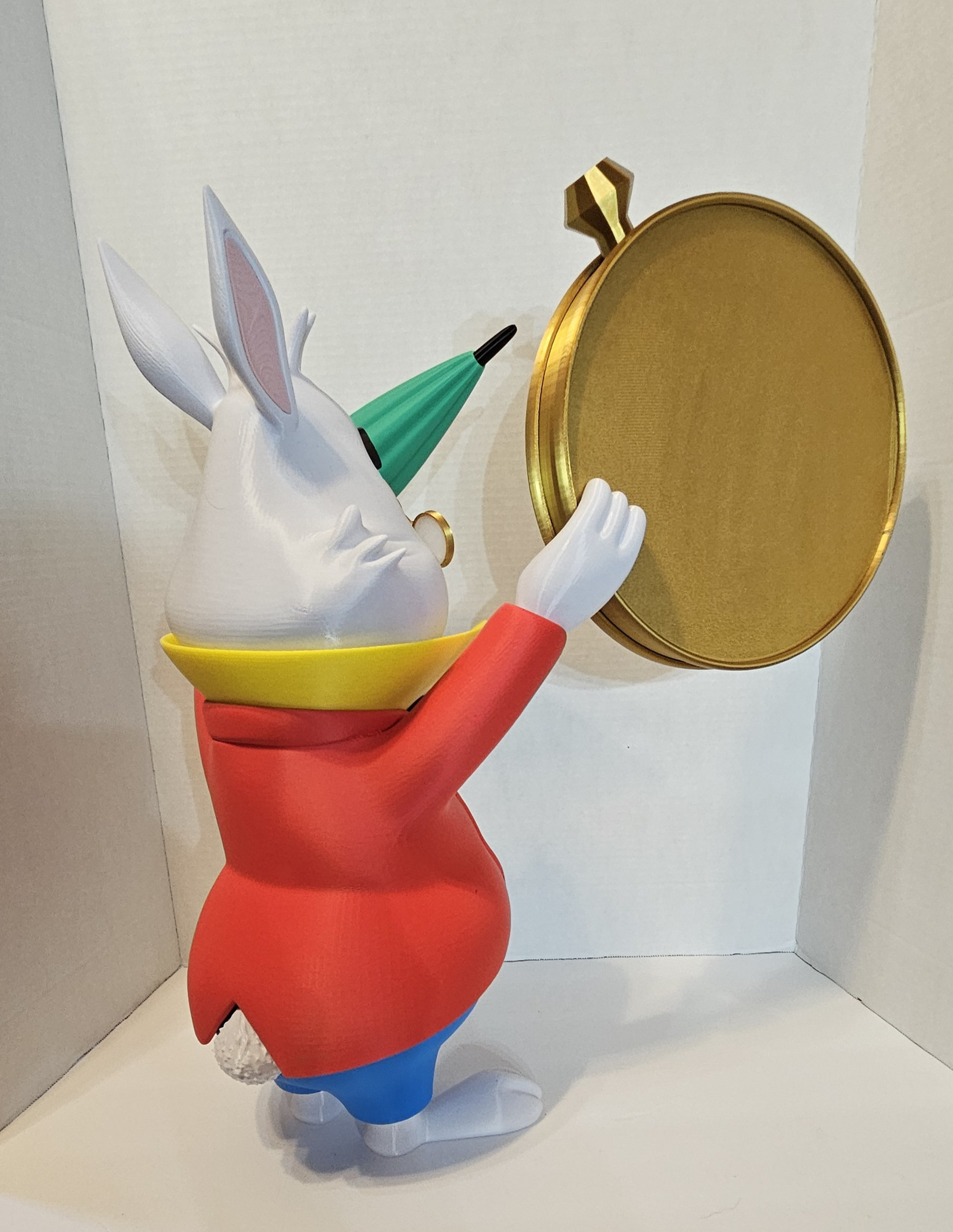 3D Printed White Rabbit Clock: Alice in Wonderland Fanart - Etsy