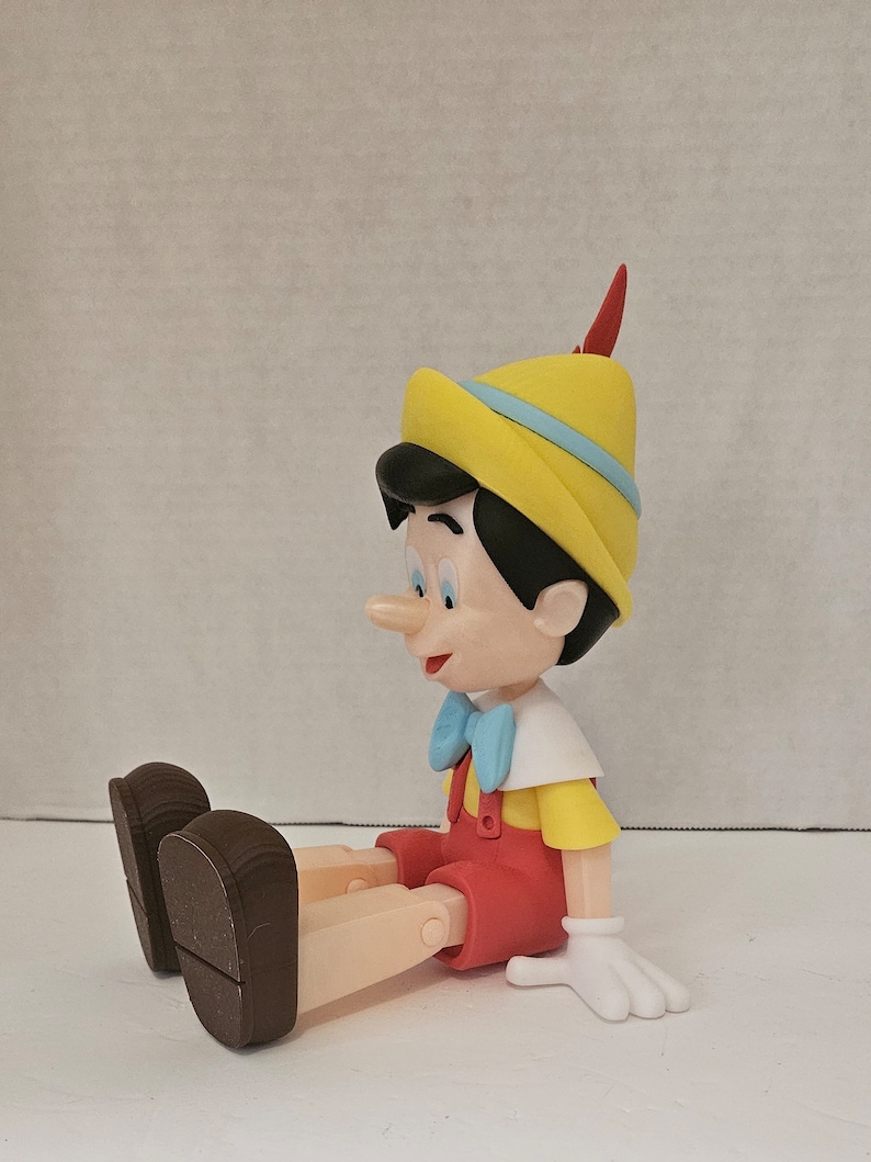 Small 3d Printed Pinocchio With Extending Nose Moveable Arms and Legs ...