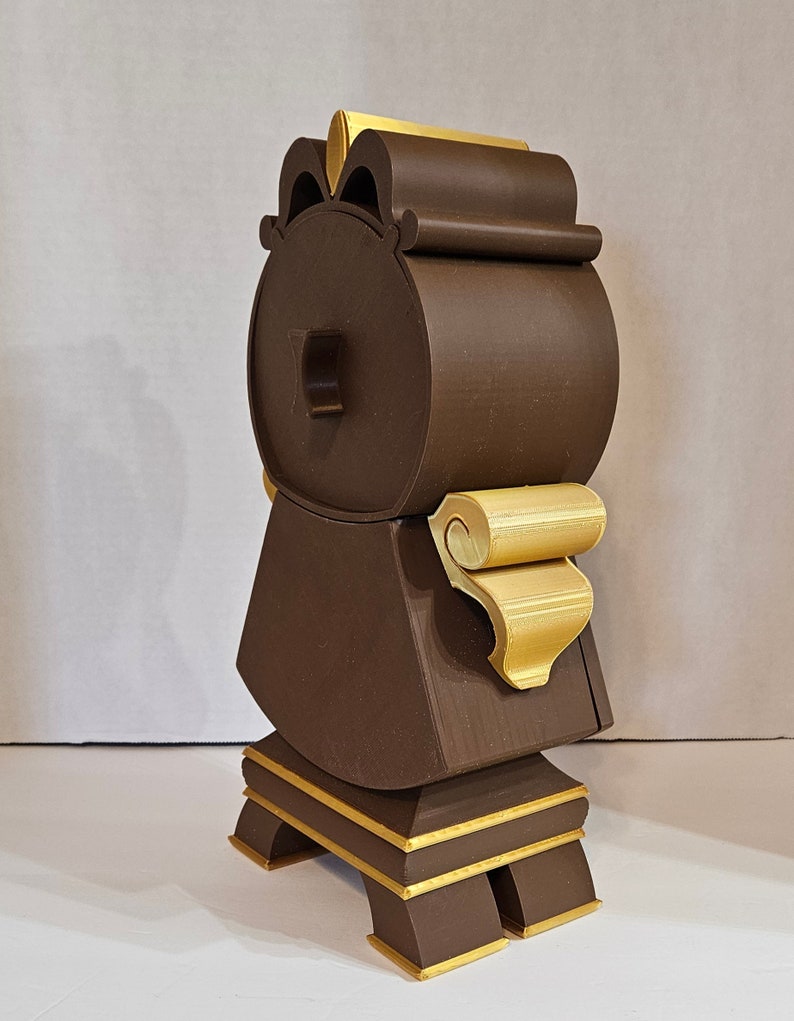 3d Printed Working Cogsworth Clock Beauty and Beast Fanart - Etsy