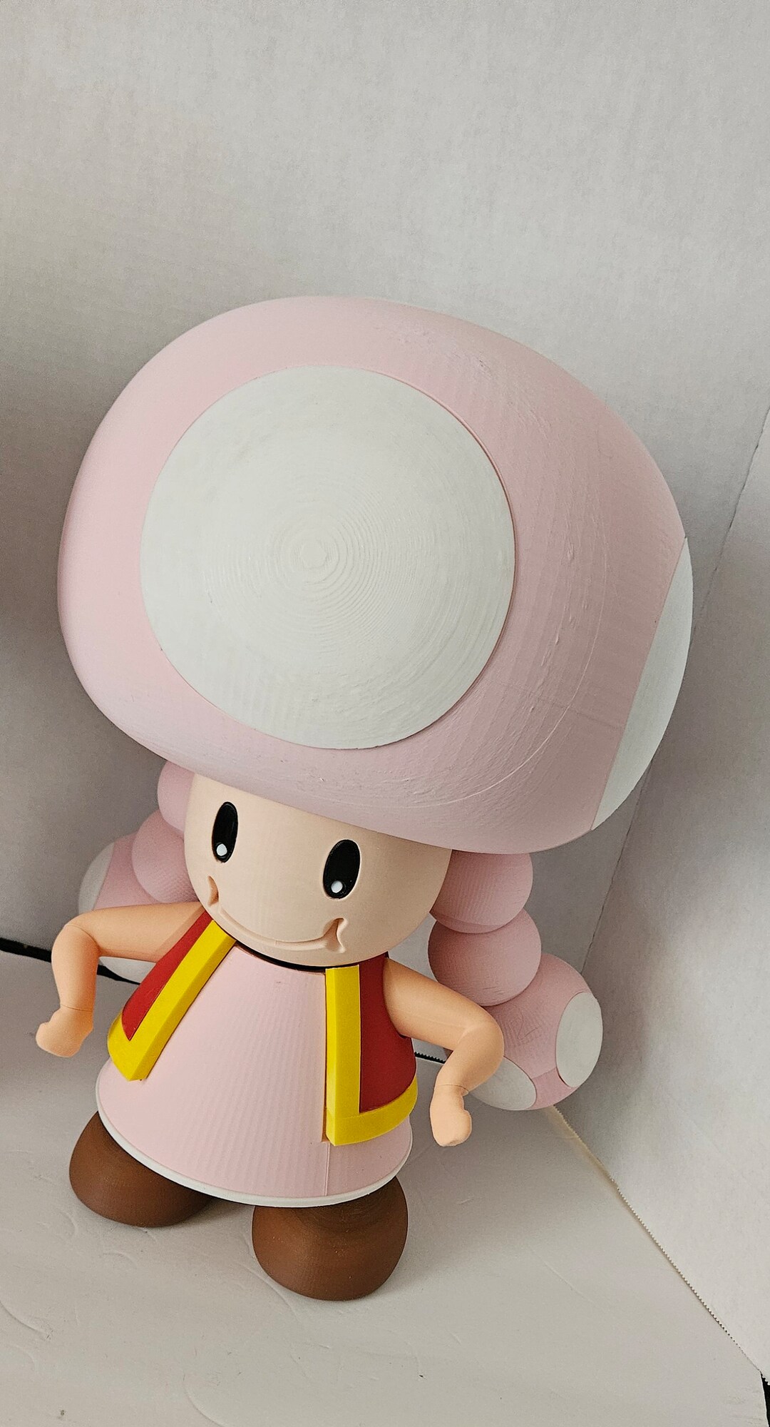 3d Printed Big 18 Inch Toadette Mario Figure Fanart - Etsy