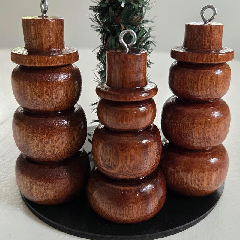 Wood Turned Ornaments - Etsy