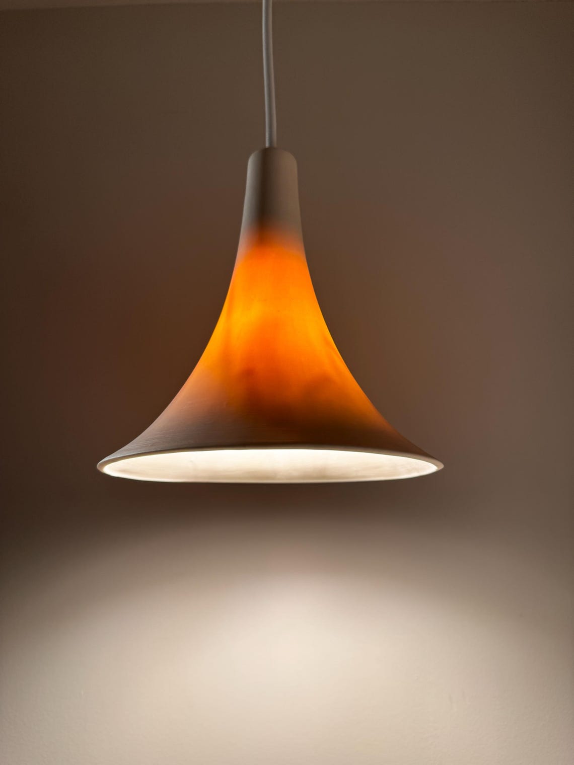 PORCELAIN GRAMOPHONE | Pendant Lamp | Unique Light Fixture | Ceramic ...
