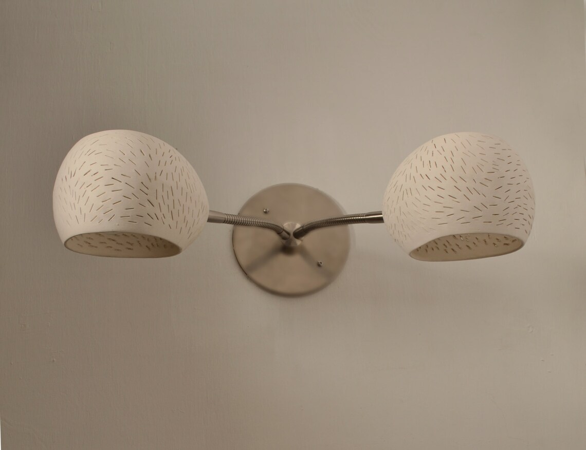 CLAYLIGHT TWINS : Minimalist Lighting Ceramic Light Fixture - Etsy Canada