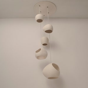 CLAYLIGHT CLUSTER FIVE : Modern Sculptural Chandelier | Five Pendant ...