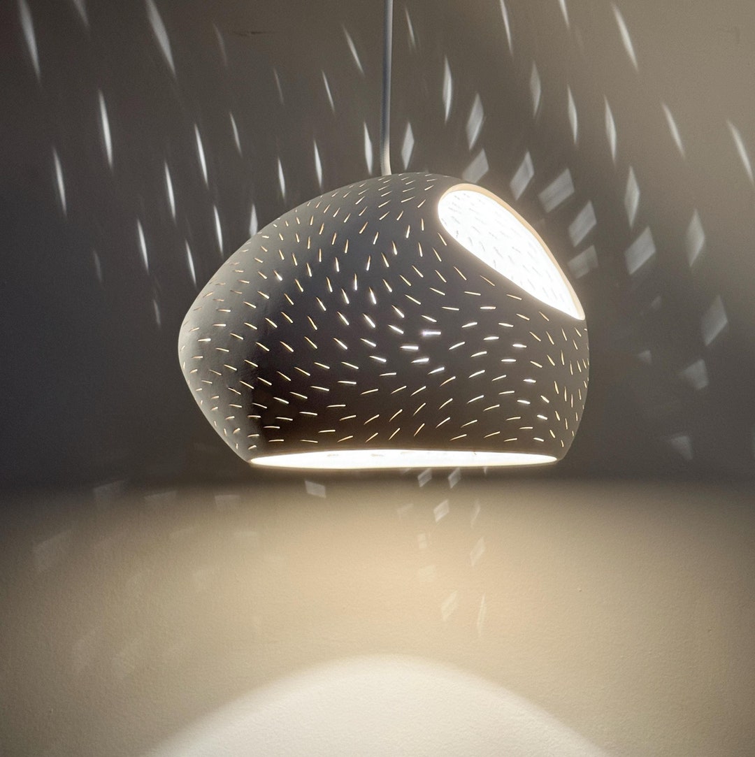 CLAYLIGHT DOUBLE CUT | Handcrafted Ceramic Pendant Light | Retro Style ...