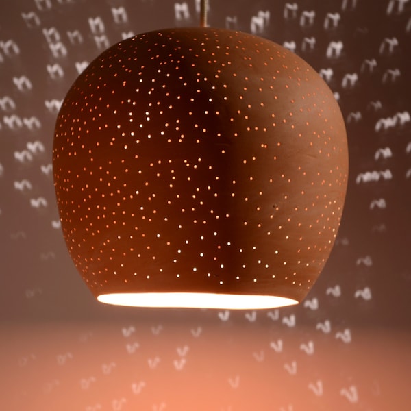 Terracotta Pendant Light - Etsy