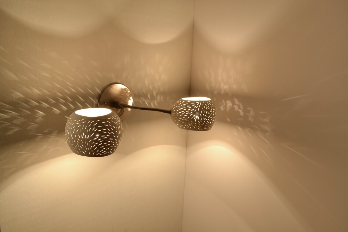 CLAYLIGHT TWINS : Minimalist Lighting Ceramic Light Fixture - Etsy Canada