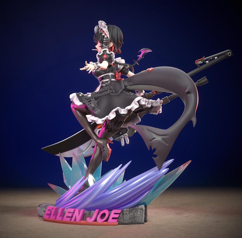 Ellen Joe Zenless Zone Zero STL Model for Resin Printer Figure 3D ...