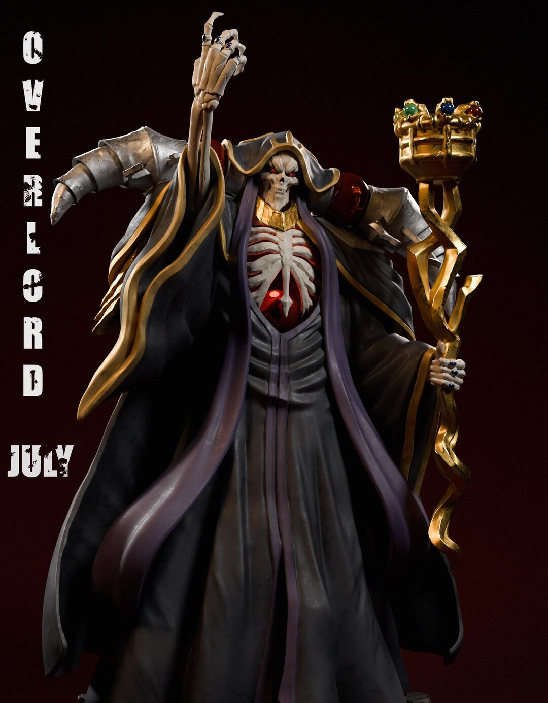 Ainz Ooal Gown Overlord STL File, 3D Printing Model, STL File for 3D ...