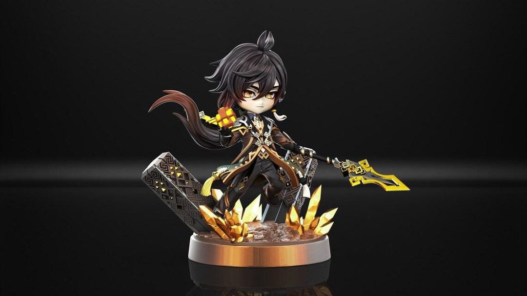 Zhongli Genshin Impact STL Model for Resin Printer Figure 3D Printing ...