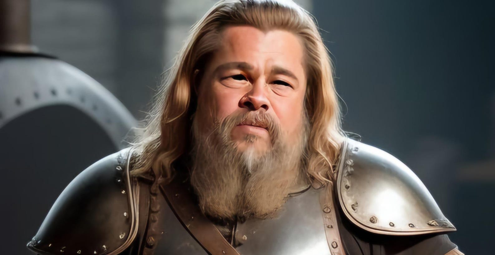Brad Pitt as Thor - Forging Art Print - Etsy