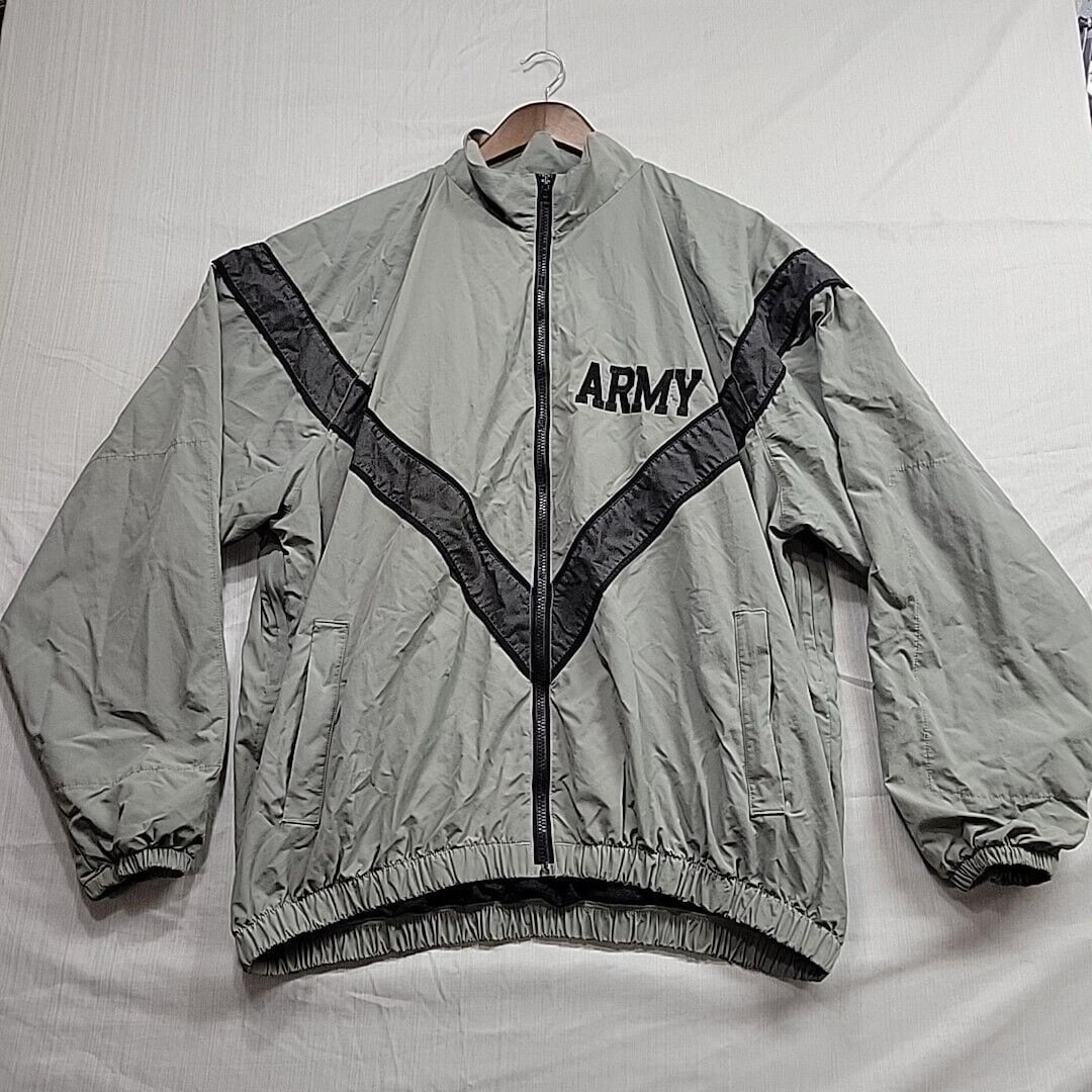 US Army Pt Uniform Jacket Size XXL IPFU Windbreaker Grey Black ...