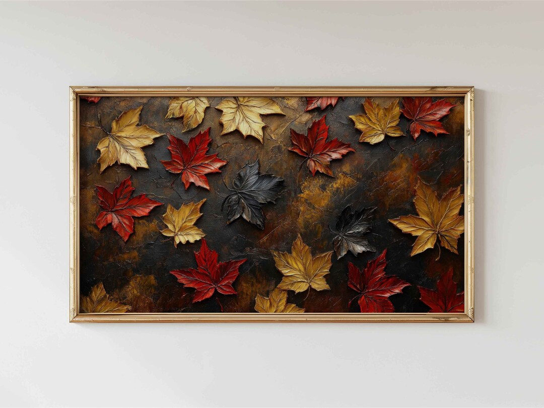 Autumn Leaves Samsung Frame TV Art Autumn Leaves Edition Digital TV ...