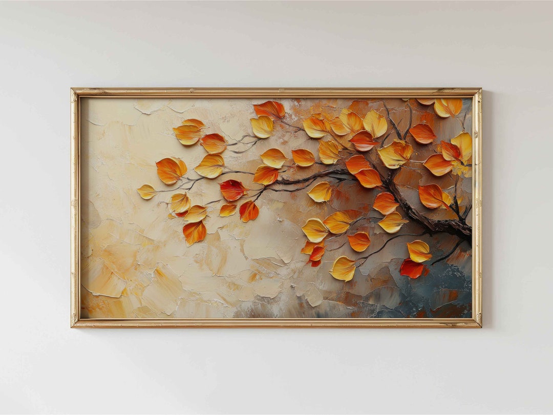 Autumn Leaves Samsung Frame TV Art Autumn Leaves Edition Digital TV ...