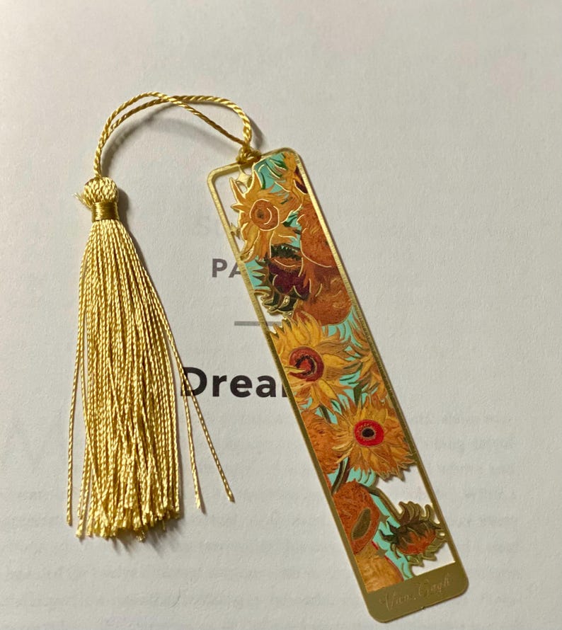 Vincent Van Gogh Metallic Bookmark Post-impressionist Designs - Etsy