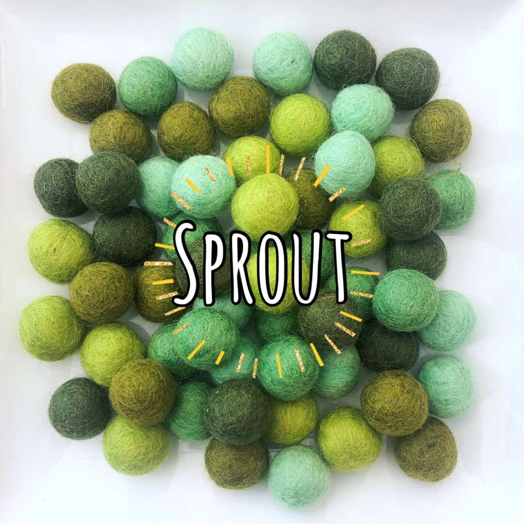 W-360PC 2CM SPROUT Collection Felt Balls - Etsy