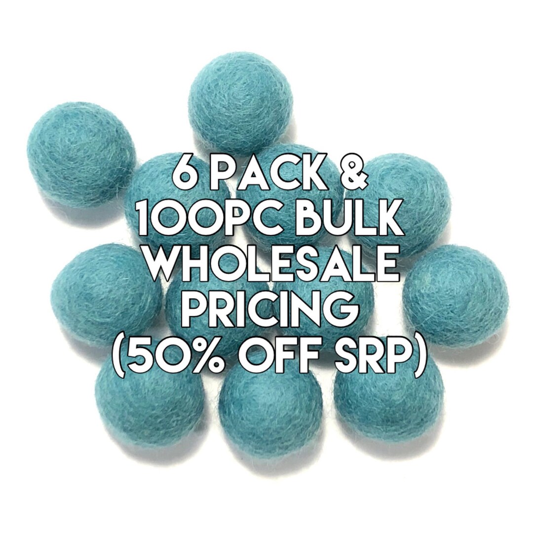 W-100PC Single Color Pack - FAVORITE Felt Balls - Etsy