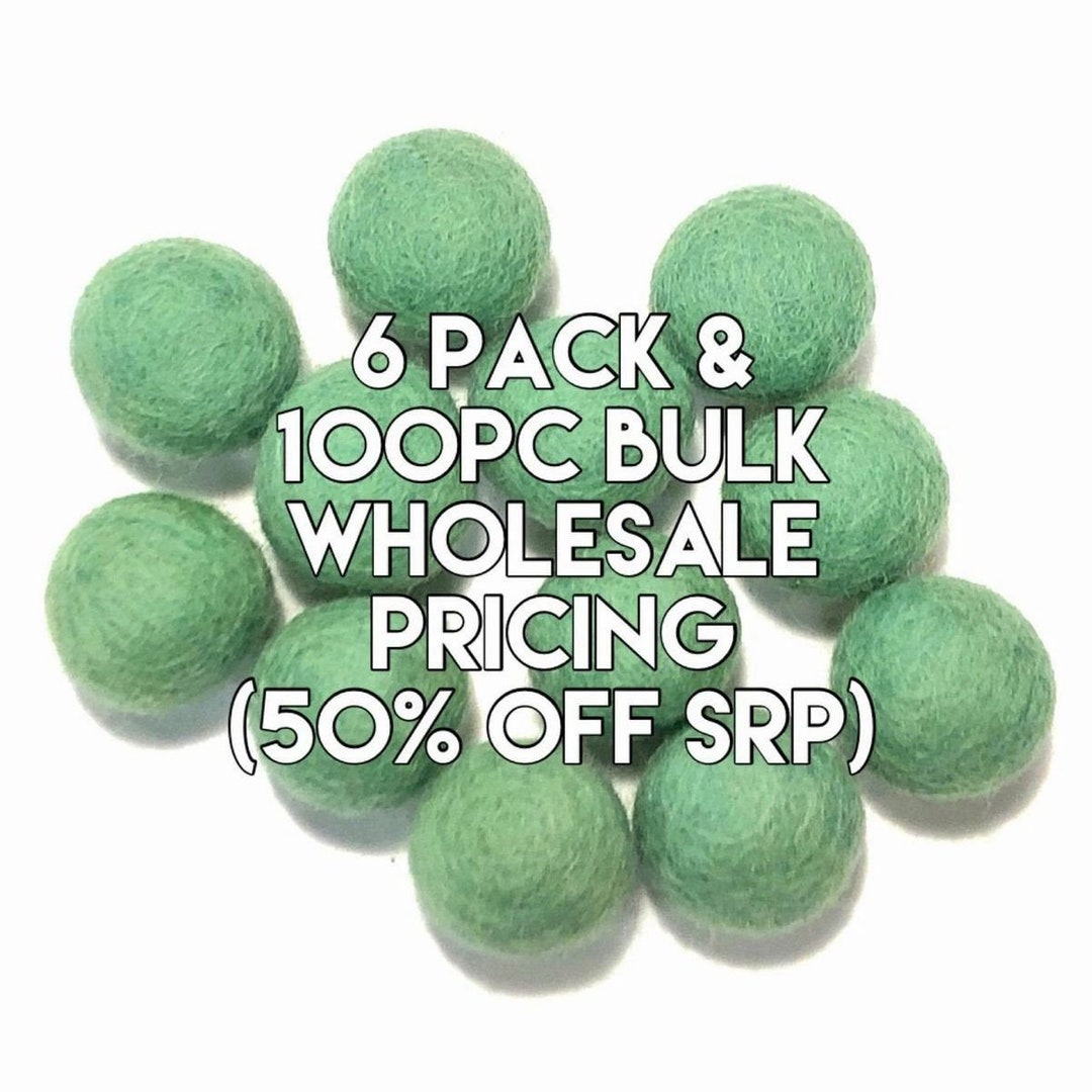 W-100PC Single Color Pack - SEASIDE Felt Balls - Etsy