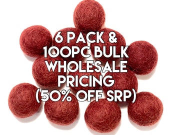 W-100PC Single Color Pack FOREST Felt Balls - Etsy